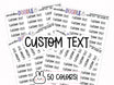 Custom Text Planner Stickers | AW-CUSTOM – wunderdoodle