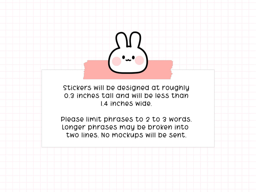 Custom Text Planner Stickers | AW-CUSTOM – wunderdoodle
